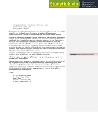 ADYENDA SA PANANALIKSIK SA GRAMAR NG FILIPINO | PDF