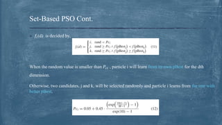A Dynamic Logistic Dispatching System With Set-Based Particle Swarm Optimization | PPTX ...