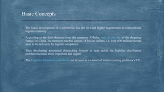 A Dynamic Logistic Dispatching System With Set-Based Particle Swarm Optimization | PPTX ...
