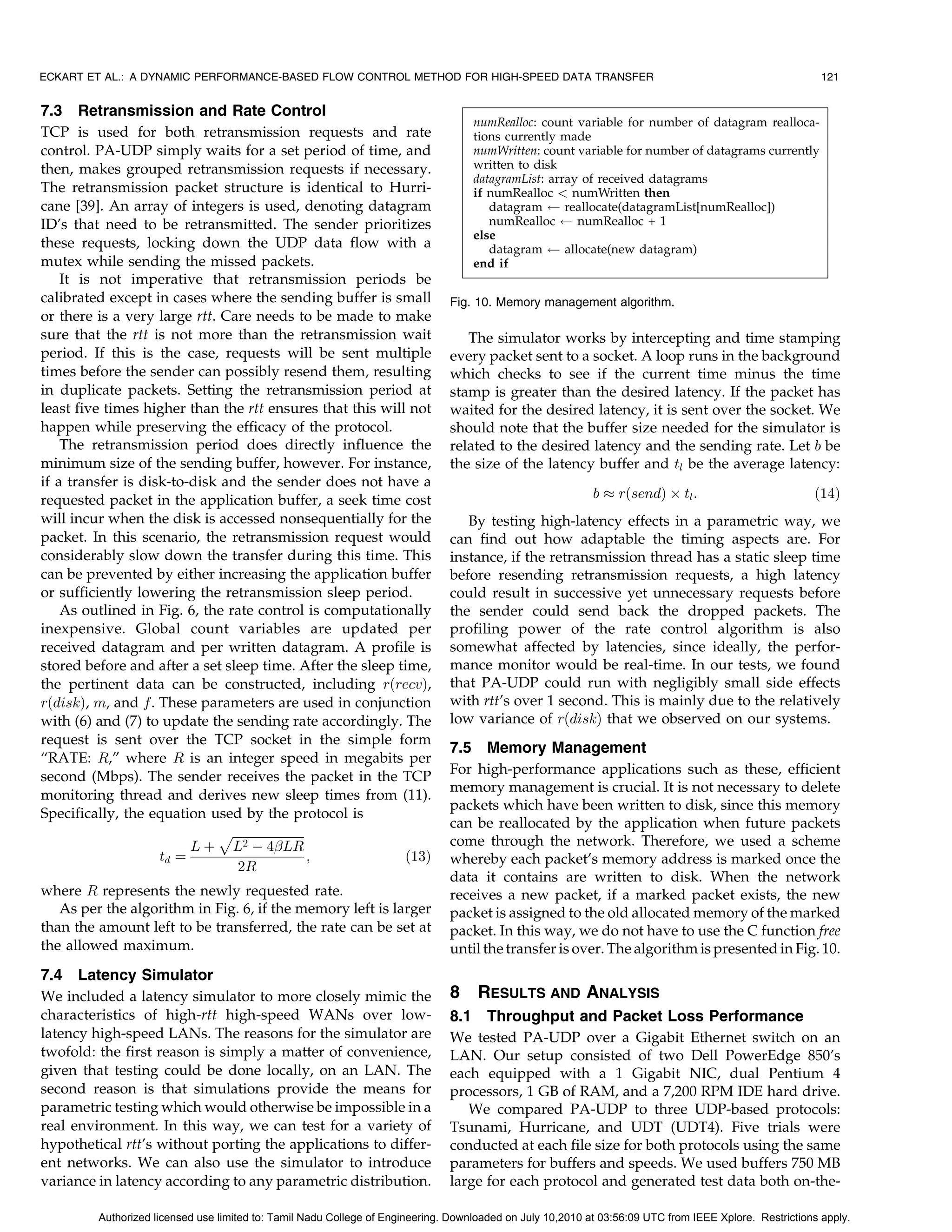 A Dynamic Performance Basedflowcontrol Pdf