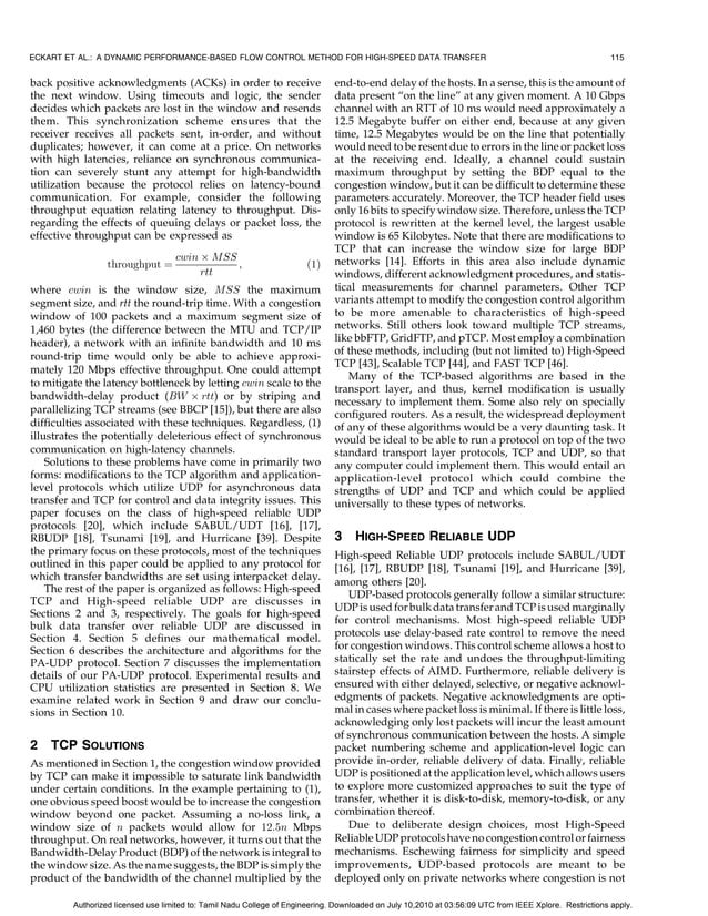 A Dynamic Performance Basedflowcontrol Pdf