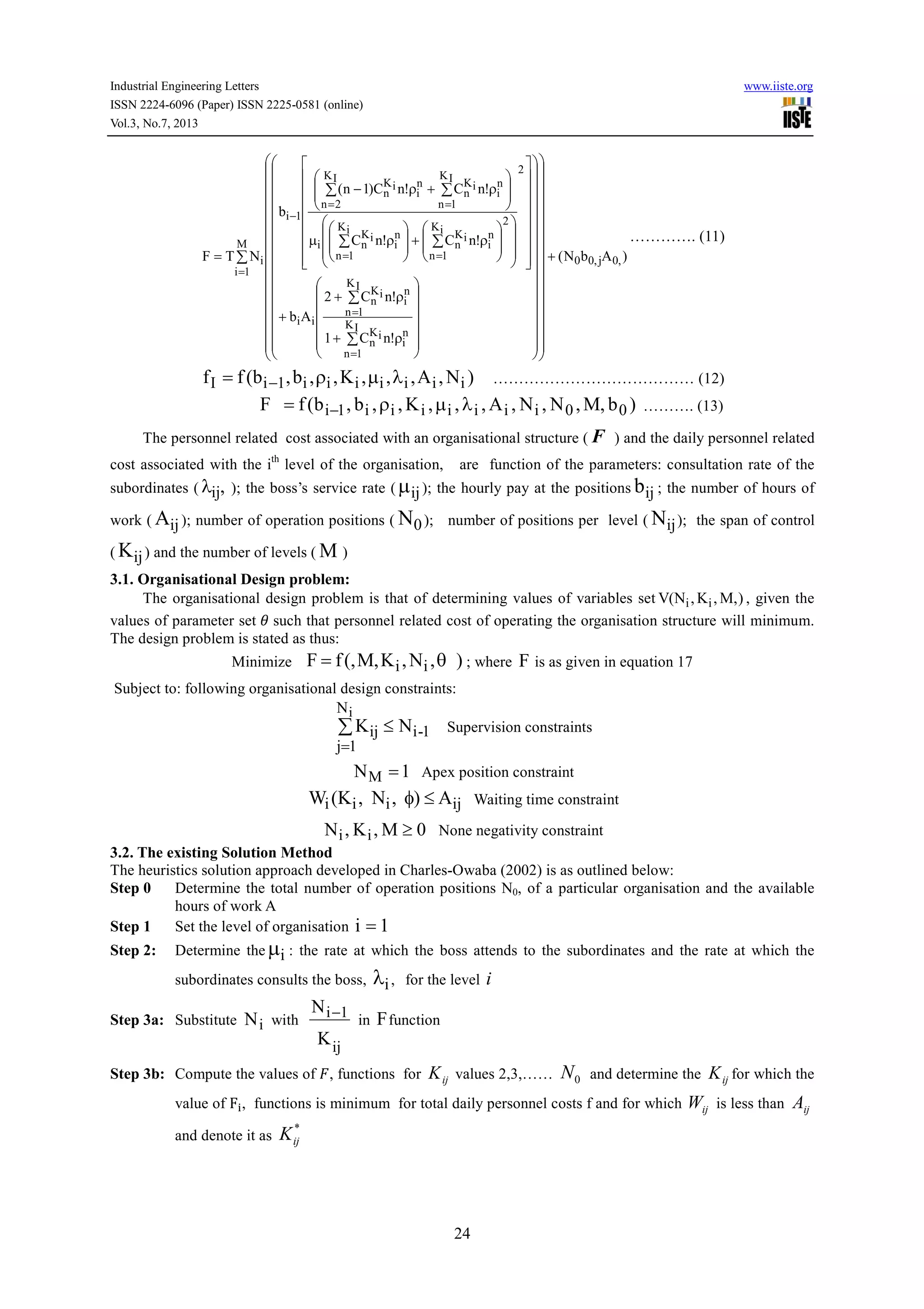 A Dynamic Programming Model For Organisational Designing Pdf