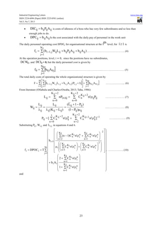 A dynamic programming model for organisational designing | PDF