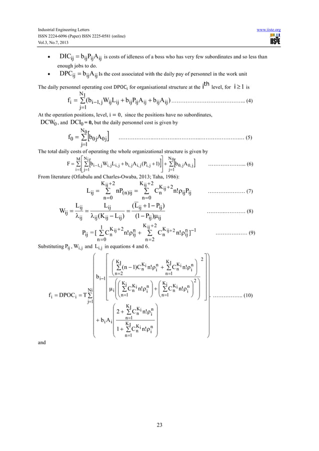 A Dynamic Programming Model For Organisational Designing Pdf