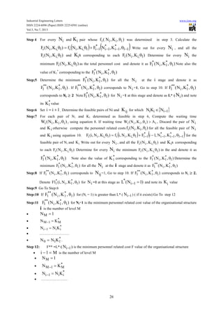 A dynamic programming model for organisational designing | PDF