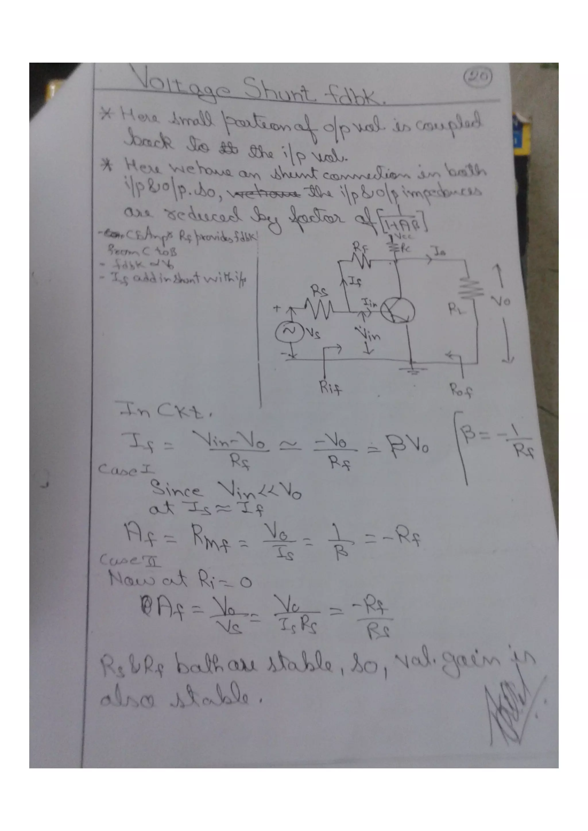 Analog Electronics Handwritten Notes Unit1 and 2 | PDF
