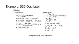 Analog Electronics TIMER IC 555 | PPTX