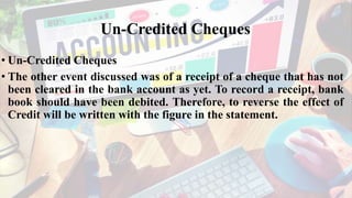 bank reconciliaton statement | PPT | Credit Cards | Personal Debt