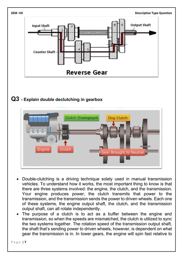 Automobile Engineering Notes | PDF