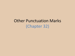 Ae Punctuation Marks | PPT