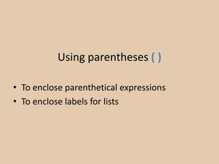 Ae Punctuation Marks | PPT