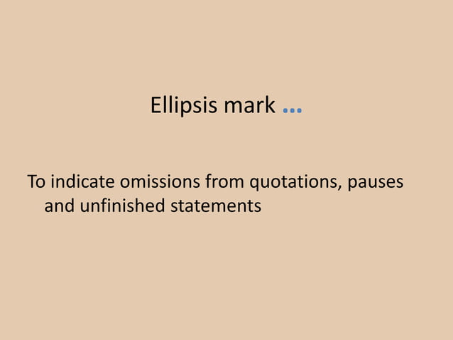 Ae Punctuation Marks | PPT