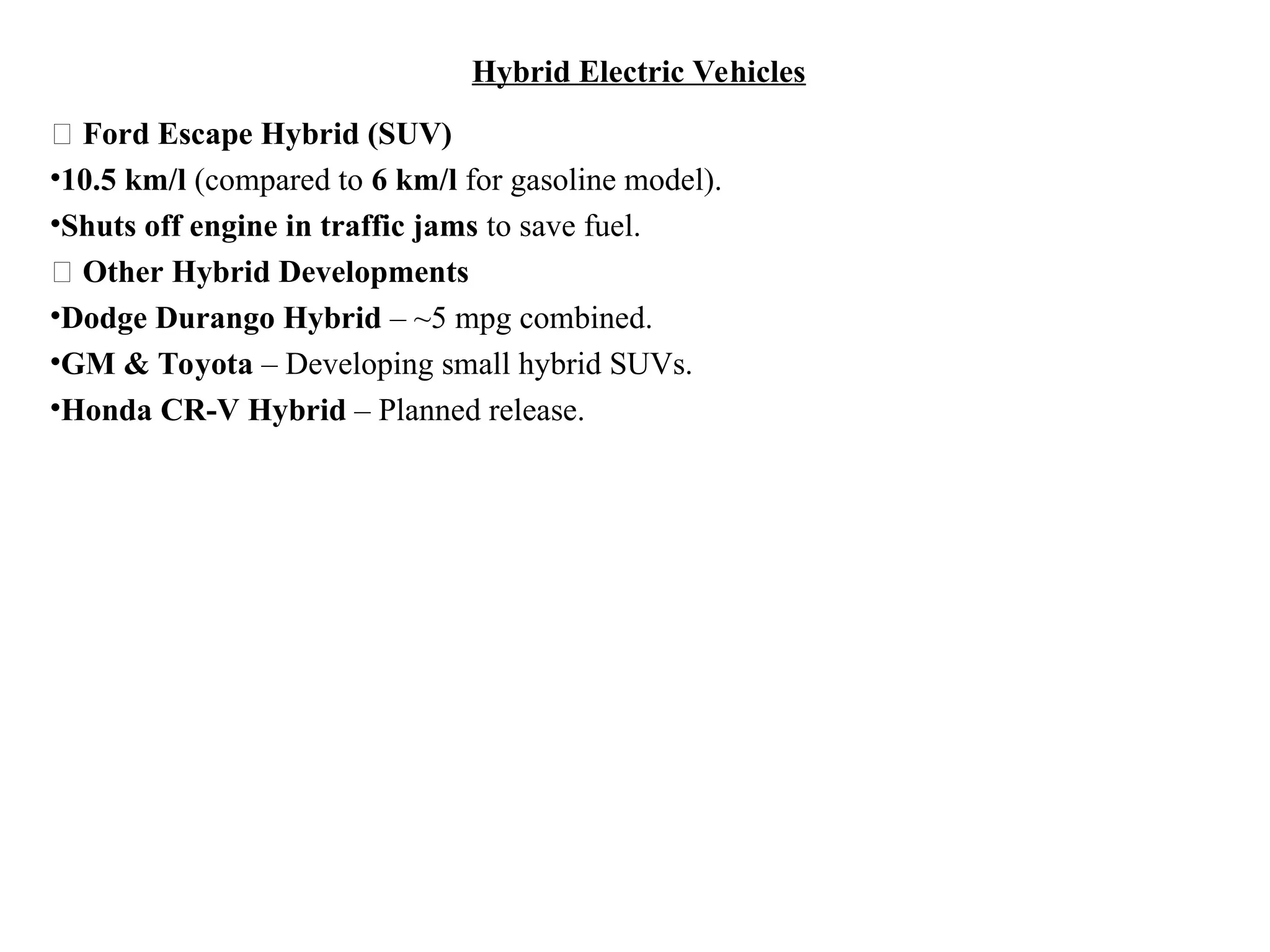 AE- unit 5.ppt ELECTRIC AND HYBRID VEHICLES | PPT
