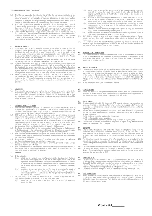 FTTB DFA Sign Up Form | PDF