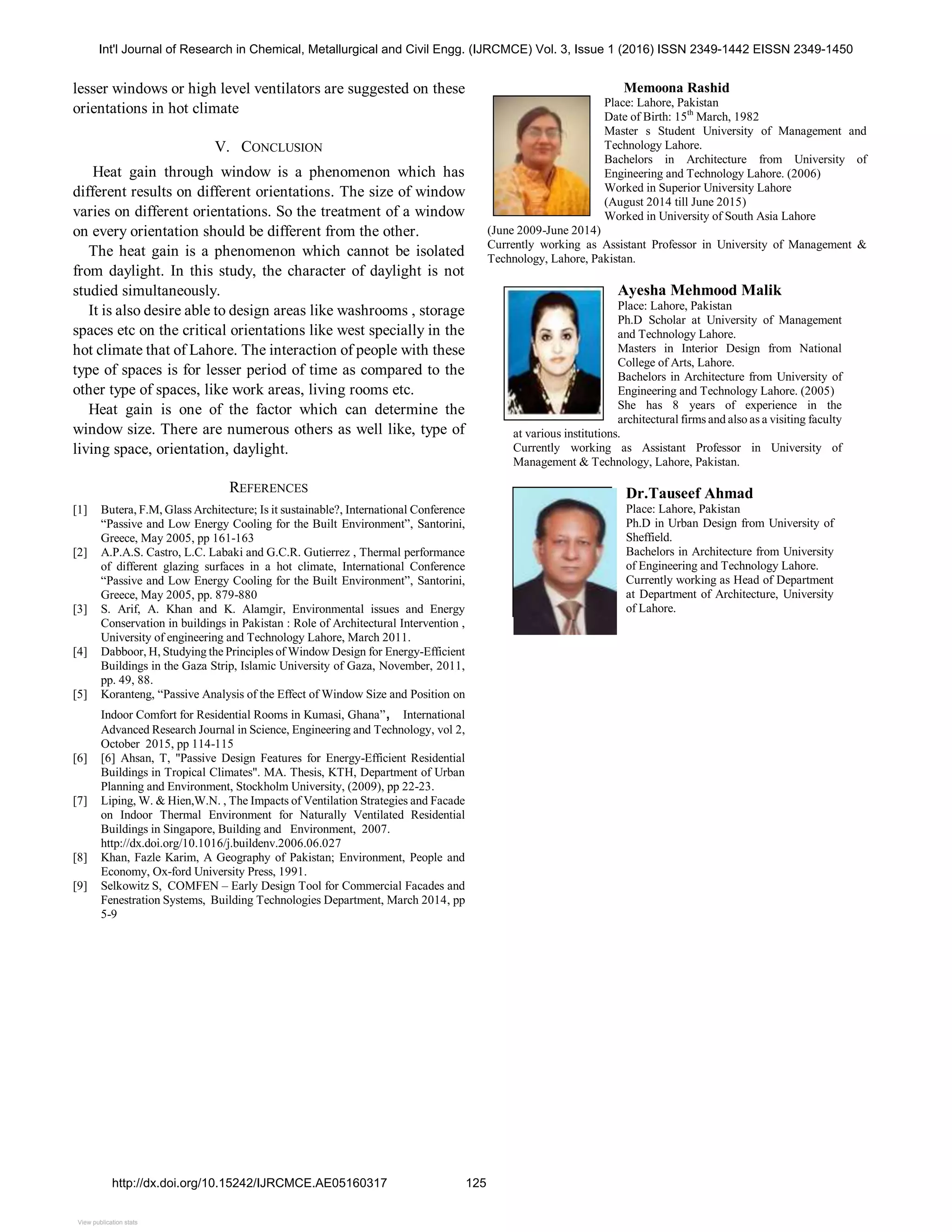 Impact of Window wall ratio on he\at gain | PDF