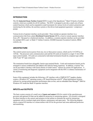 Mark VI ST Control Product Overview GEH 6127 | PDF