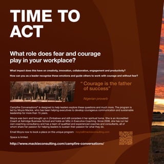 Campfire Conversations Brochure | PDF