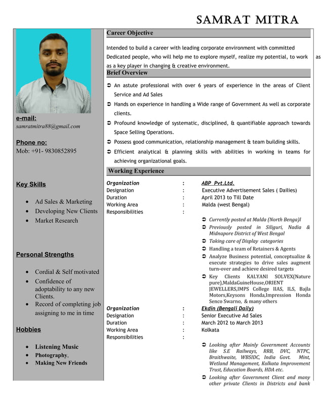 samrat CV | PDF