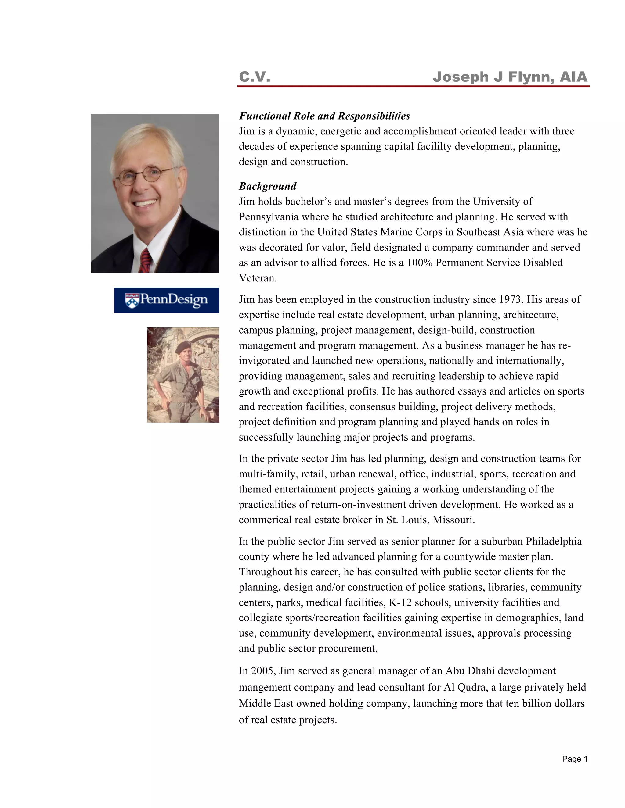 CV Joseph J Flynn Retired | PDF