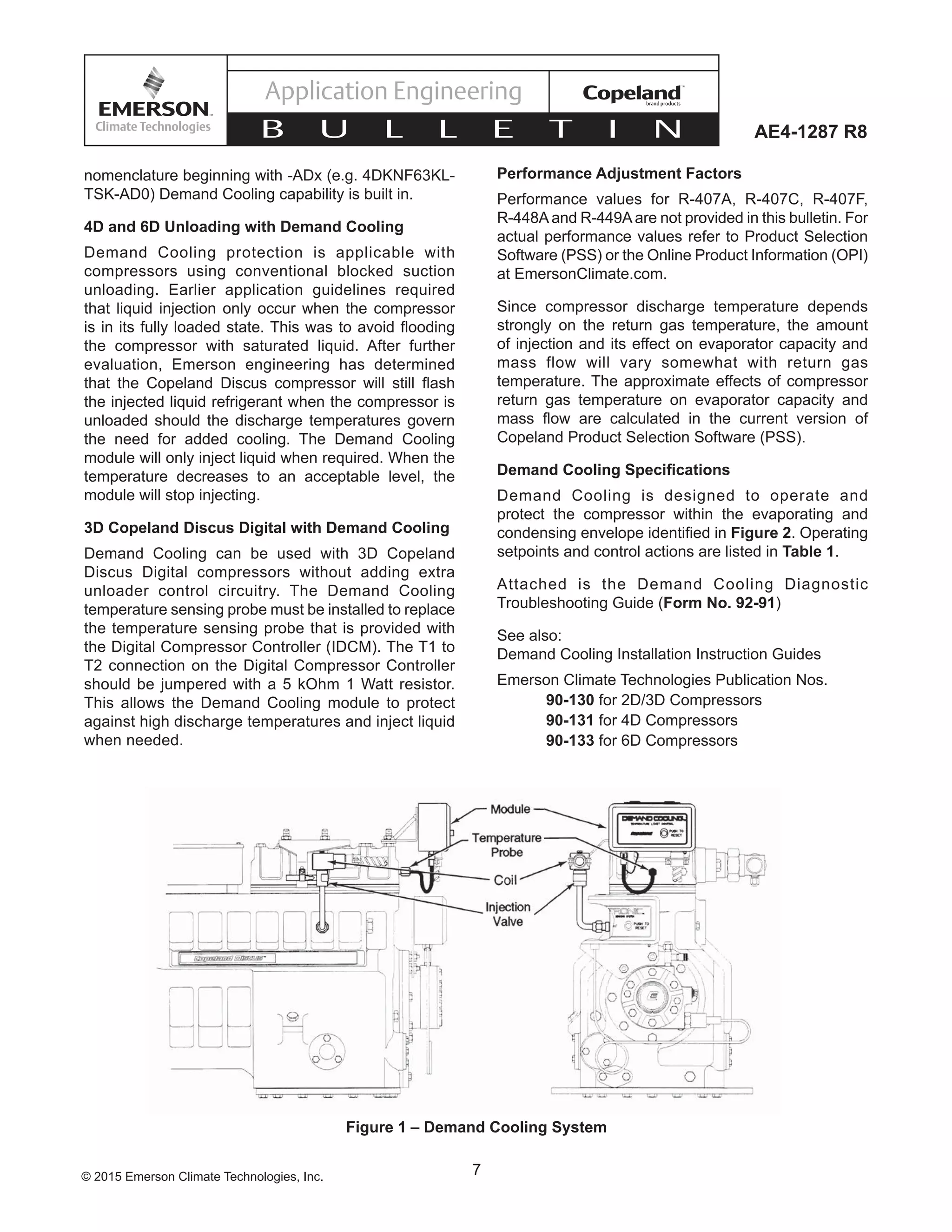 Ae1287 copeland discus-compressors-with-demand-cooling-system | PDF ...