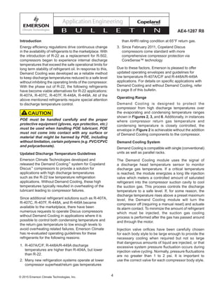 Ae1287 copeland discus-compressors-with-demand-cooling-system | PDF ...