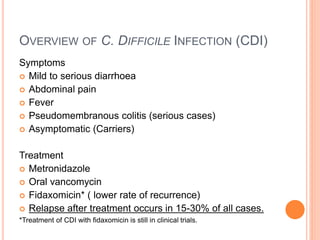 Treating Clostridium Difficile Infection With Faecal Microbiota ...