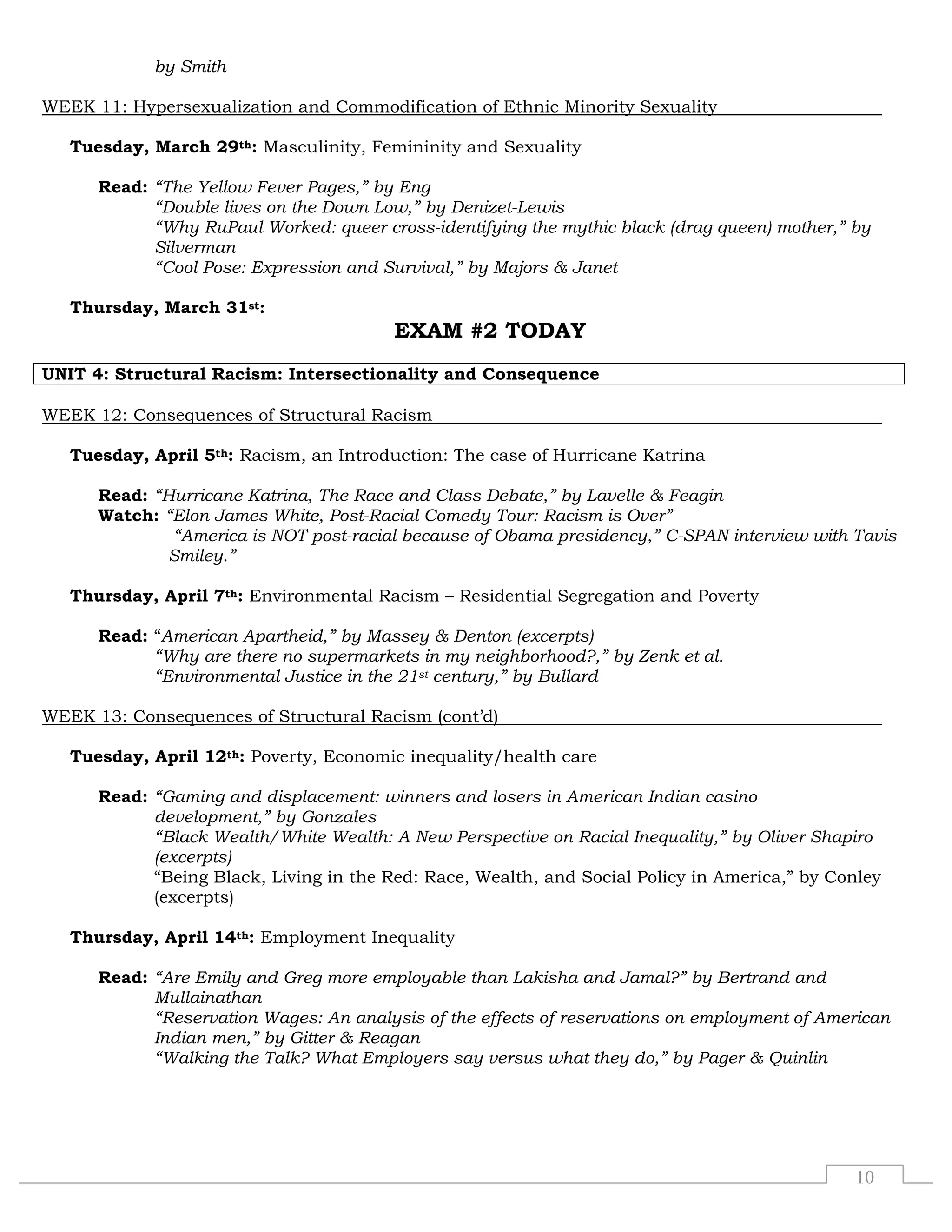 final student syllabus | PDF