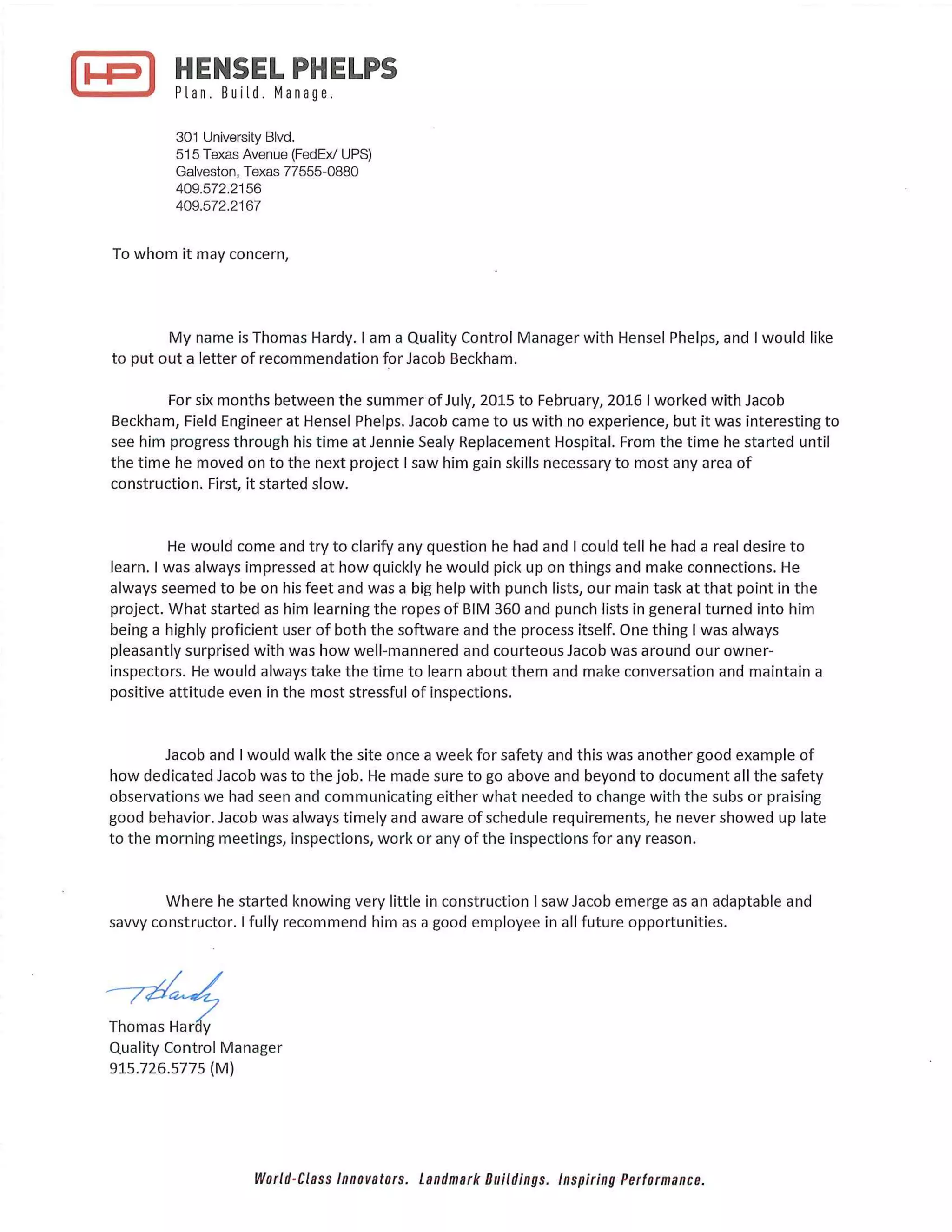 Tom Hardy_Letter Recommendation_7.20.16