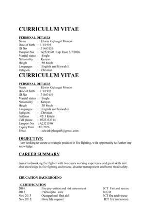 EDWIN UPDATED CV | DOC