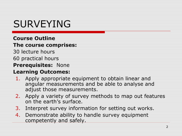 surveying- lecture notes for engineers | PPT