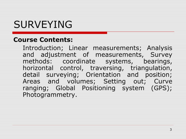 surveying- lecture notes for engineers | PPT