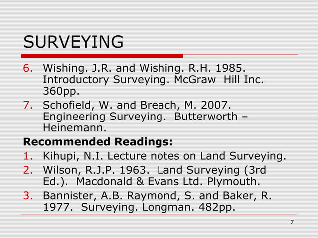 surveying- lecture notes for engineers | PPT