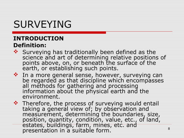 surveying- lecture notes for engineers | PPT