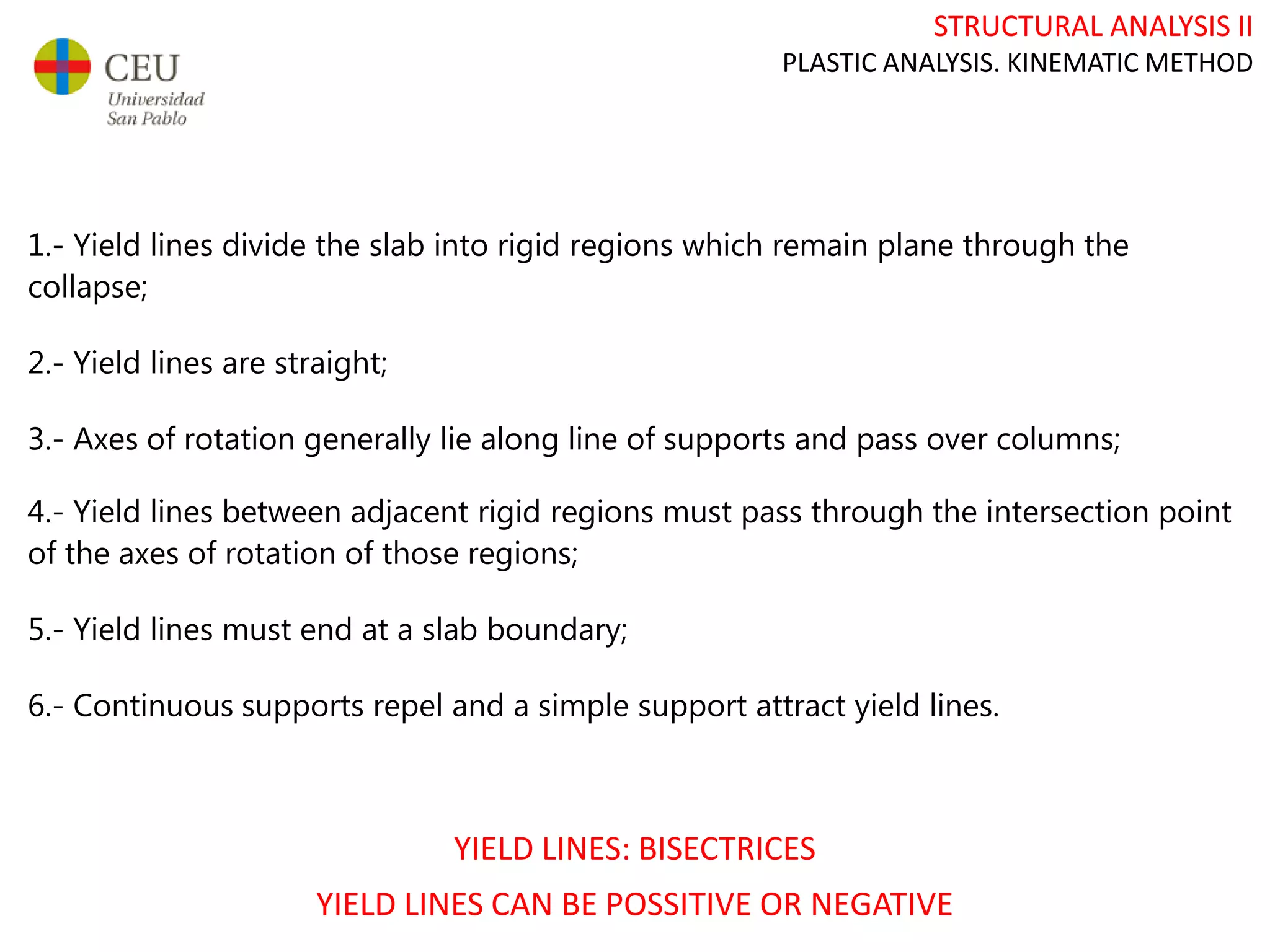 Ae2_19_plastic analysis of slabs_yield lines | PPTX