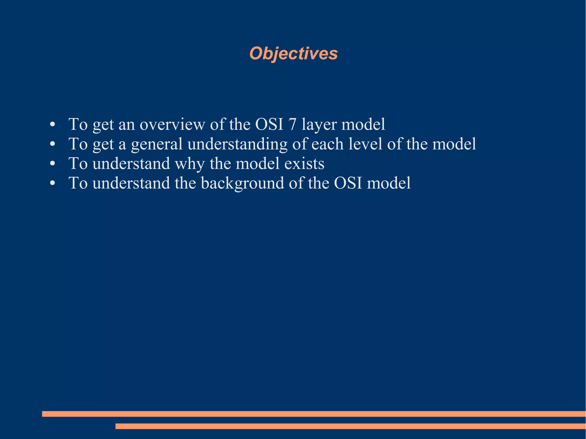 OSI 7 Layer model | ODP