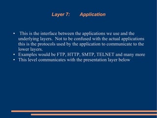 OSI 7 Layer model | ODP