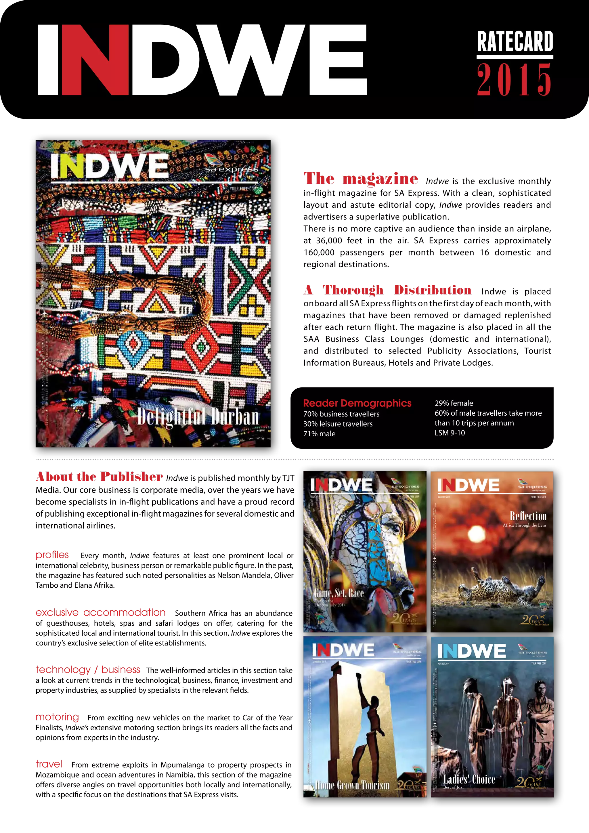 Indwe Magazine 2015 Rate Card | PDF