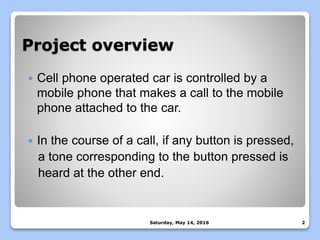 Cell Phone Operated Land Rover | PPTX | Smartphones | Consumer Electronics