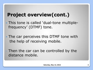 Cell Phone Operated Land Rover | PPTX | Smartphones | Consumer Electronics