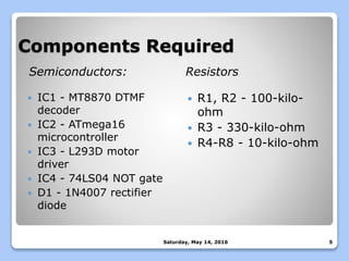 Cell Phone Operated Land Rover | PPTX | Smartphones | Consumer Electronics
