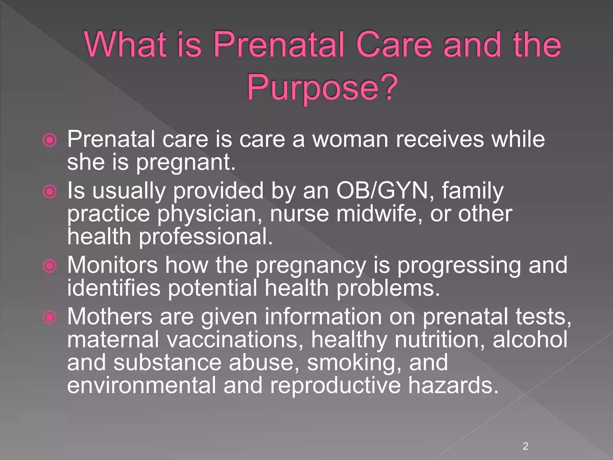 Prenatal Care Powerpoint | PPTX