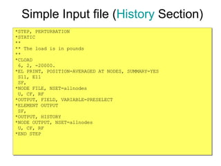 ABAQUS Lecture Part I | PPT