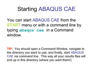 abaqus lecture 2 | PPT