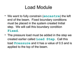 abaqus lecture 2 | PPT