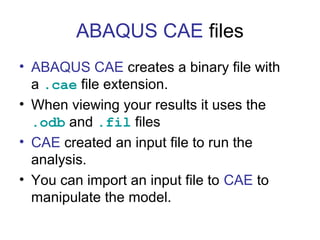 abaqus lecture 2 | PPT