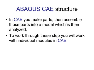 abaqus lecture 2 | PPT