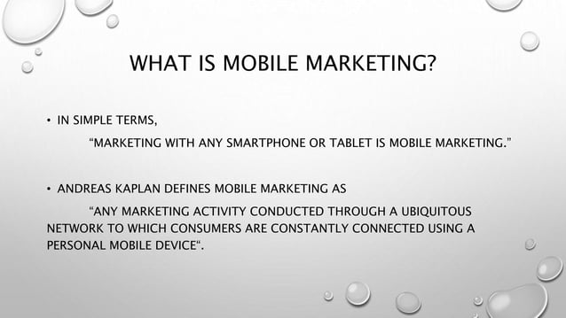 Mobile marketing | PPT