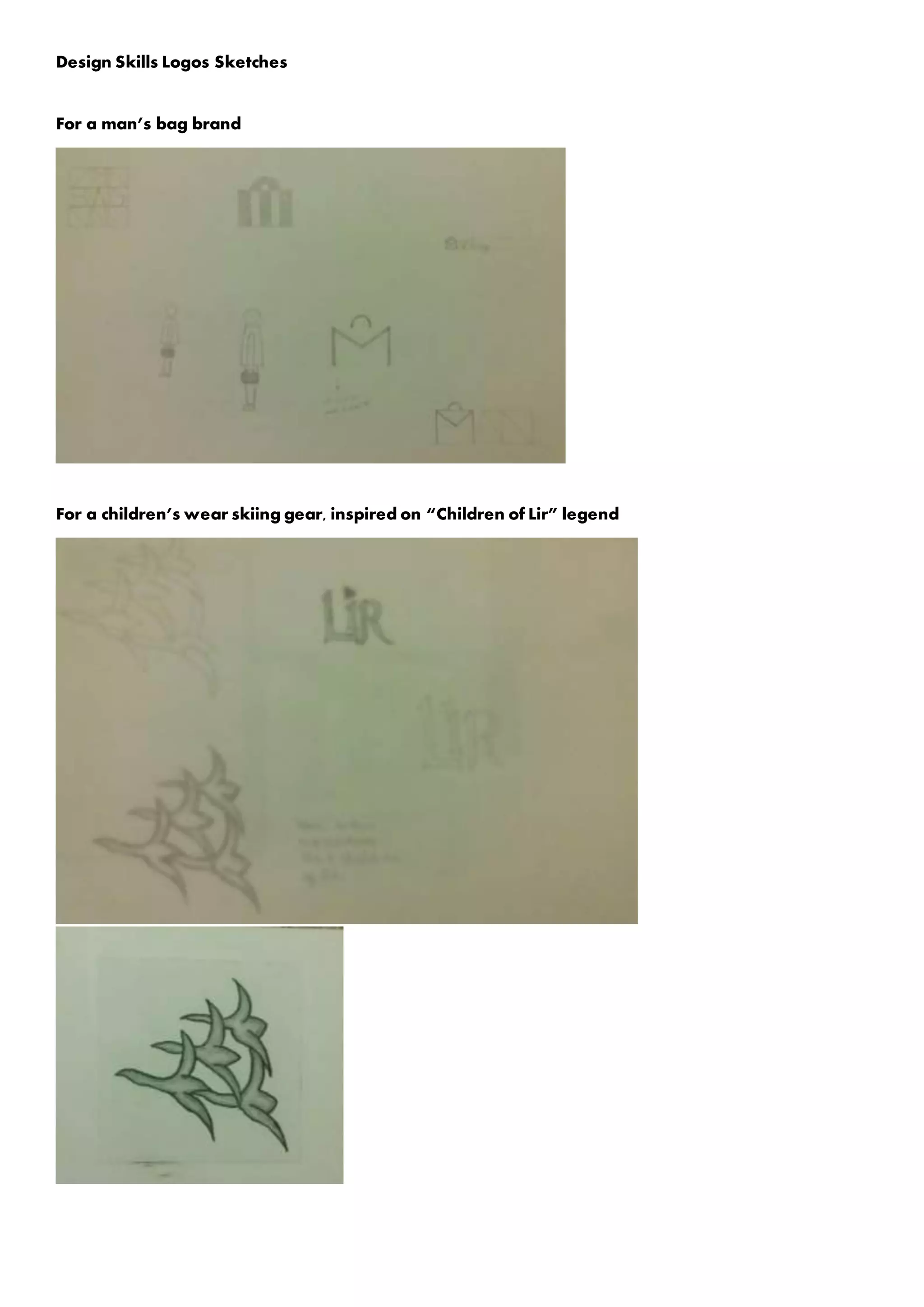 Design Skills Logos Sketches | DOCX