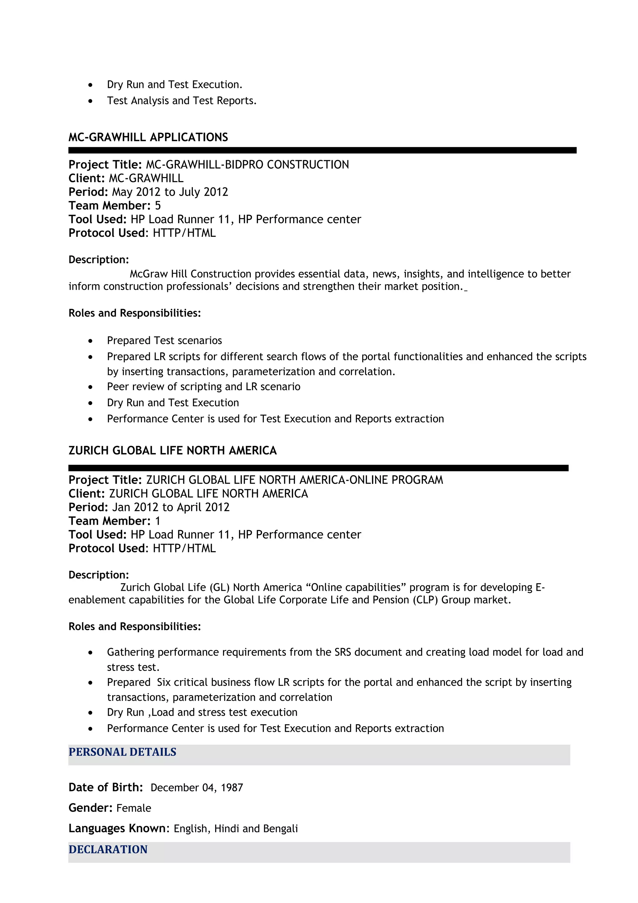 SuchhandaDey_Exp_Resume | DOC | Computer Software and Applications | Computing