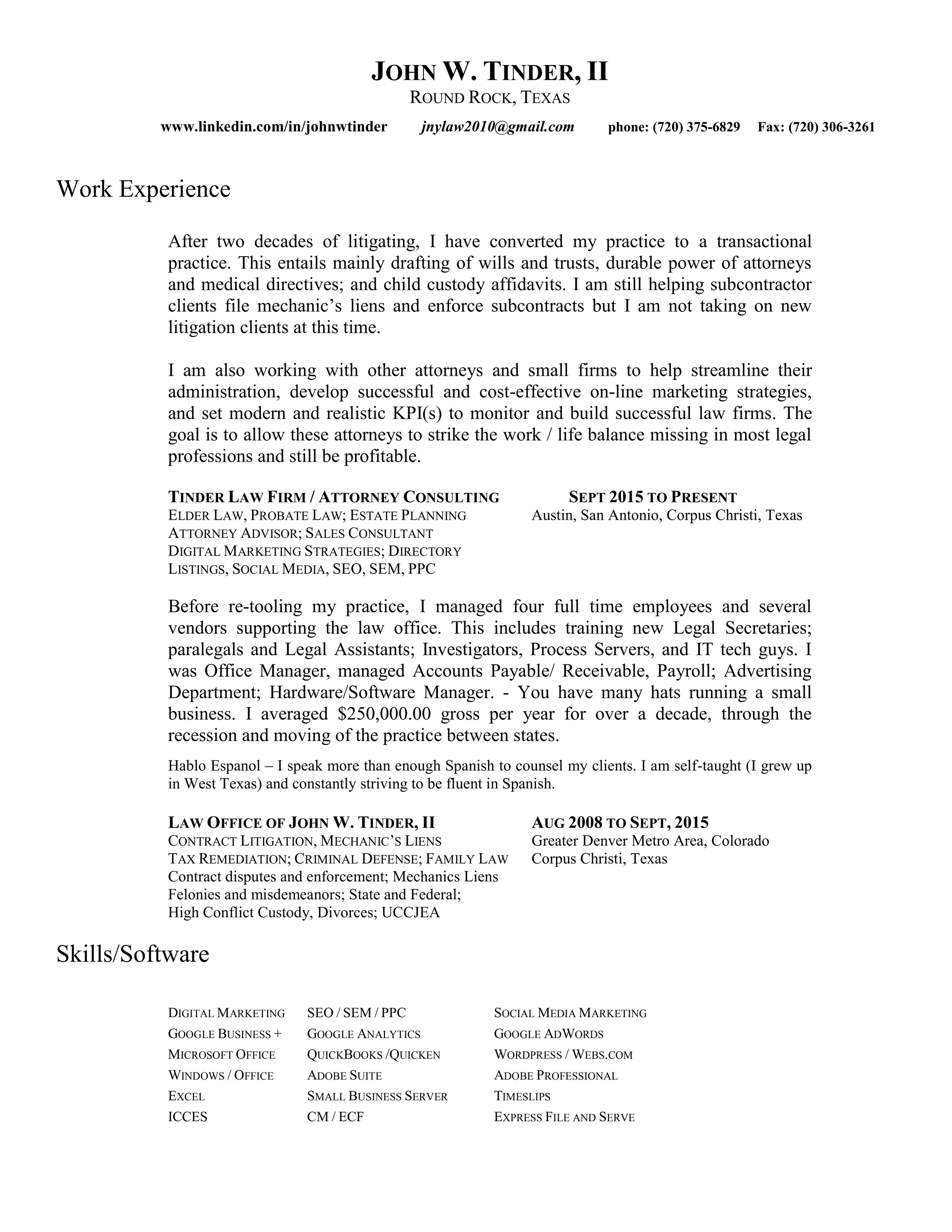 Resume, 2016 | PDF